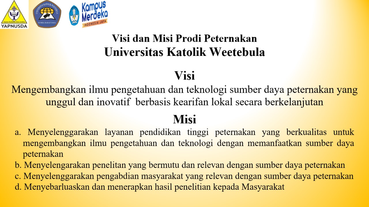 VISI & MISI - UNIVERSITAS KATOLIK WEETEBULA